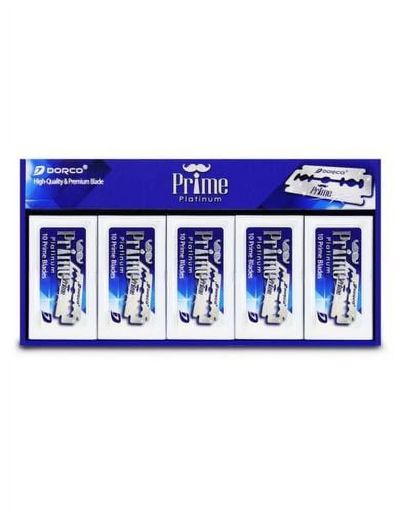 Dorco Prime Blades Double Edge For Safety Razor and Barber Razor Blue ...
