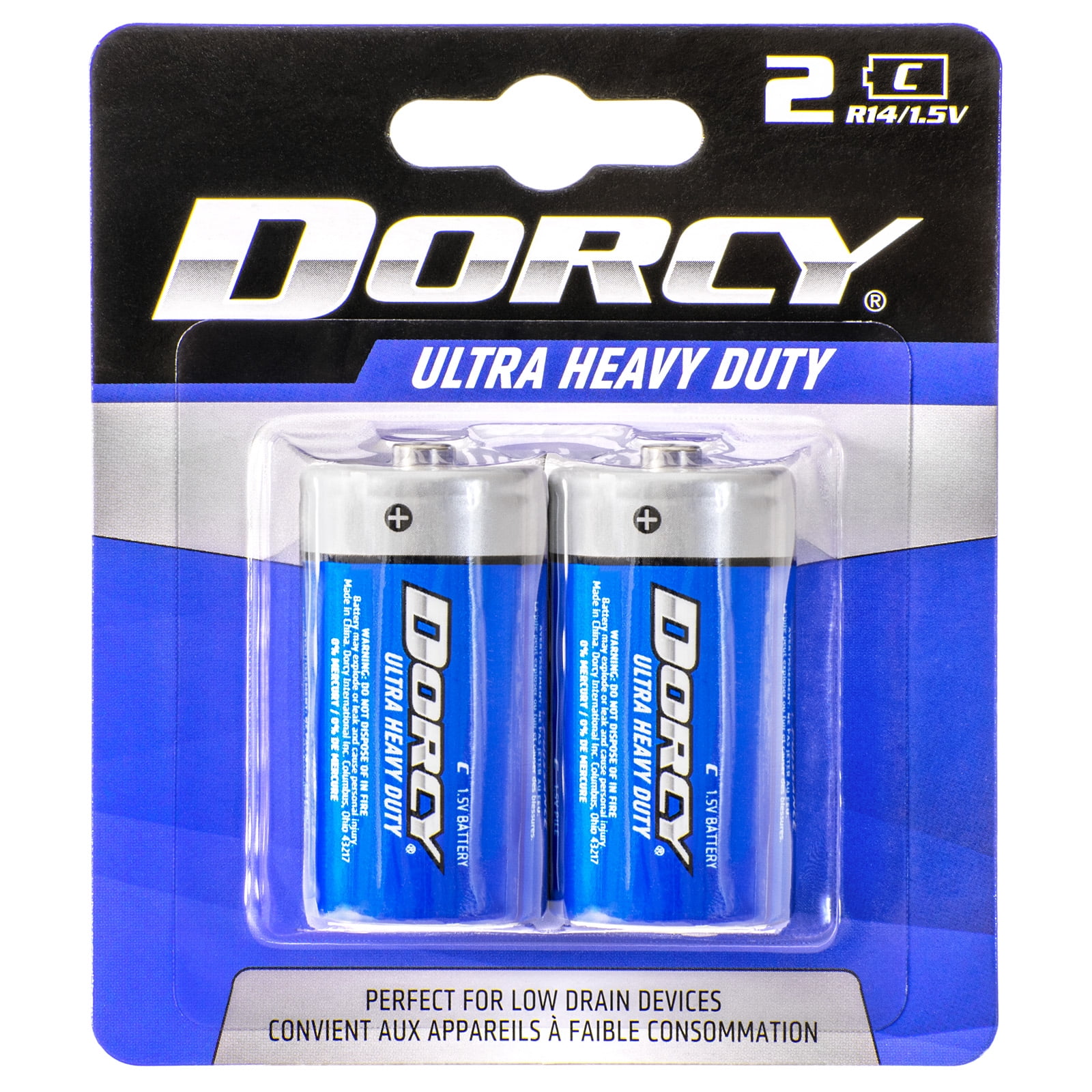 Dorcy 41-1525 Mastercell Super Heavy-Duty C-Cell Alkaline Battery, 2 ...