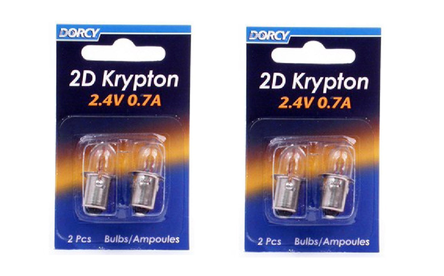 Dorcy Halogen 2D Krypton Replacement Light Bulbs, Brighter and Tougher ...