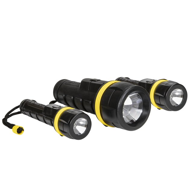 Dorcy 41-5983 Rubber Series LED Flashlights 3-Pack - Walmart.com