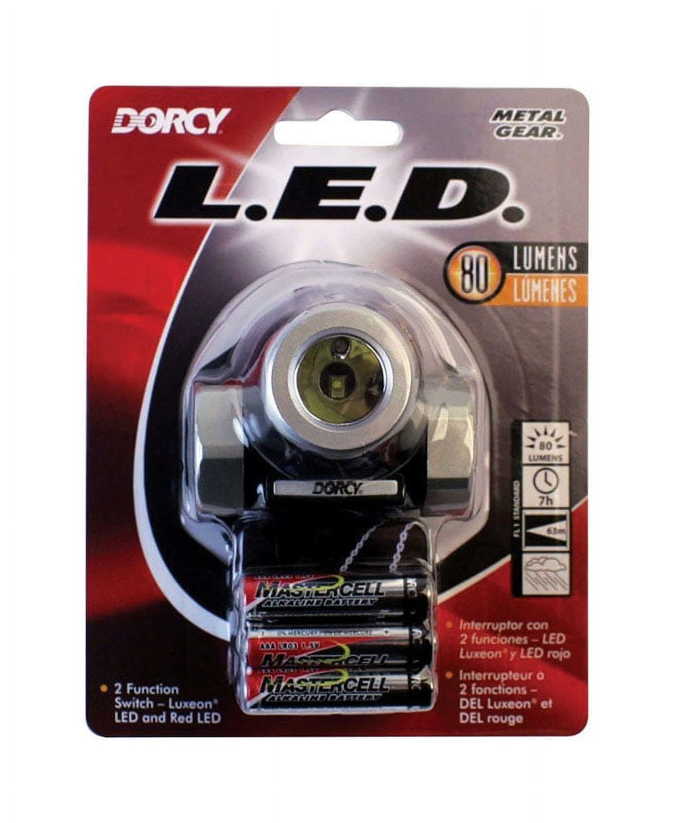 Dorcy 412091 Metal Gear Headlight LED Lamp 80 Lumens - Walmart.com