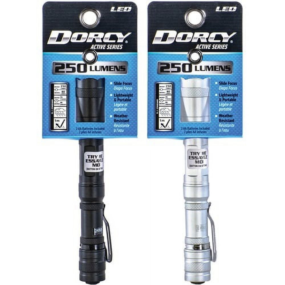 Dorcy Active Series Lightweight Flashlight AA - MetalClip, Aircraft ...