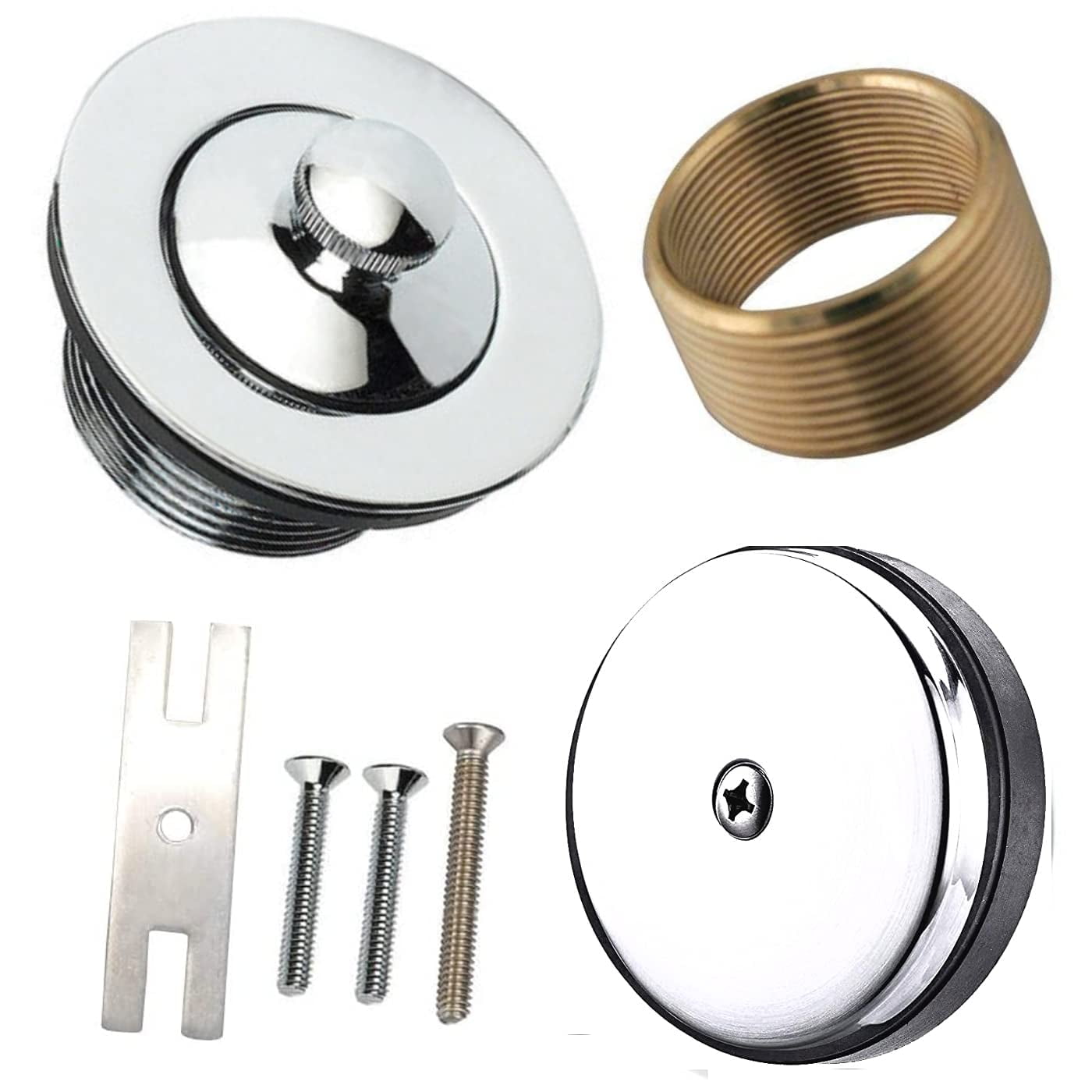 Universal Lift & Turn Bathtub Drain Assembly, Conversion Kit, Trim ...