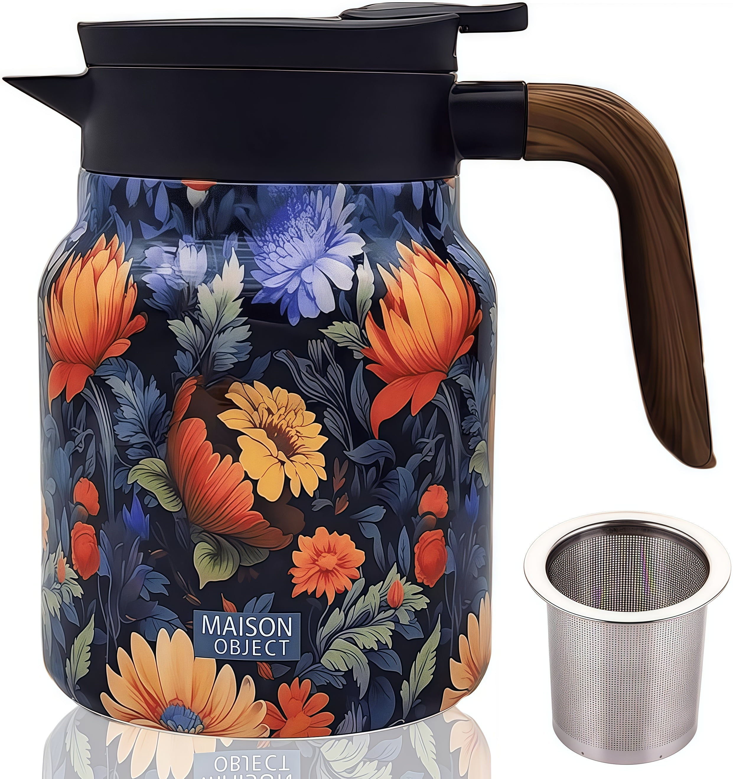 Doresty Tea Pot, 2025 New Raidley Vintage Teapot with Infuser, Floral ...