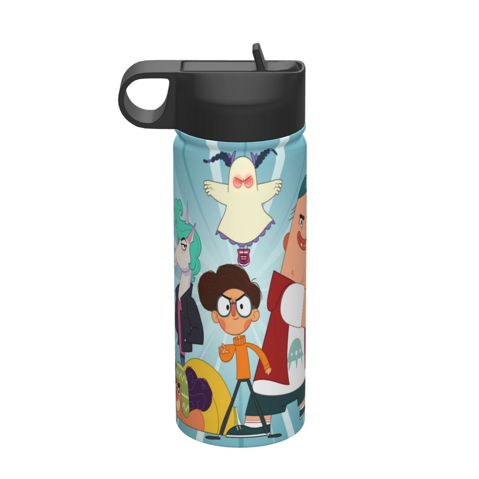 Dorg Van Dango Kids Insulated Water Bottle With Straw - 18 Oz Stainless ...