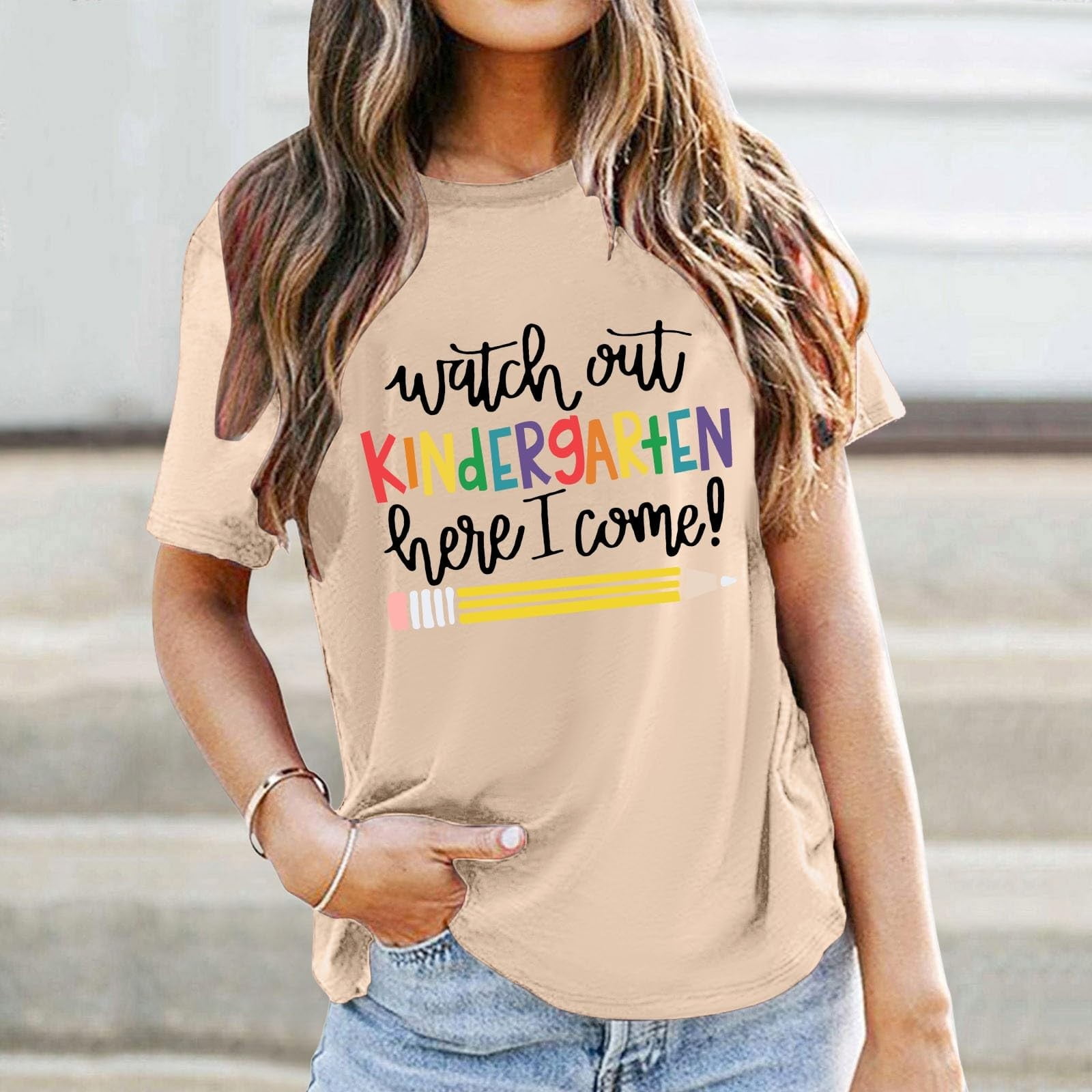 Doriano Chic First Day Teacher Tees Women's Back-To-School Graphic ...