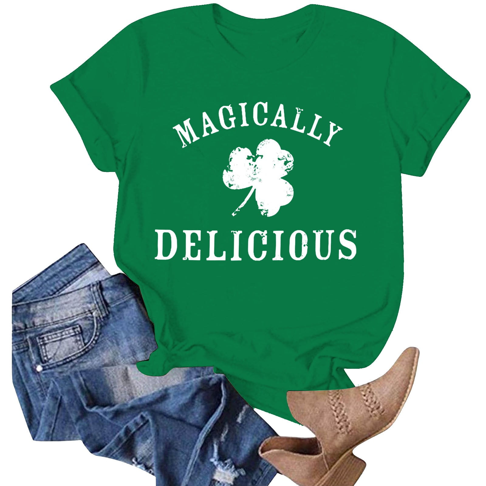 Doriano Gorgeous Ladies' U - Neck Irish T - Shirt A Must - Have for St ...