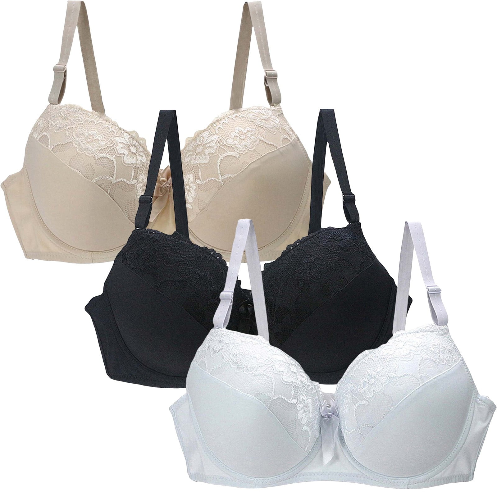 Doriano Women's Lace Lingerie Bra Bcde Cup Sizes 34/75 To 44/100 Plus ...