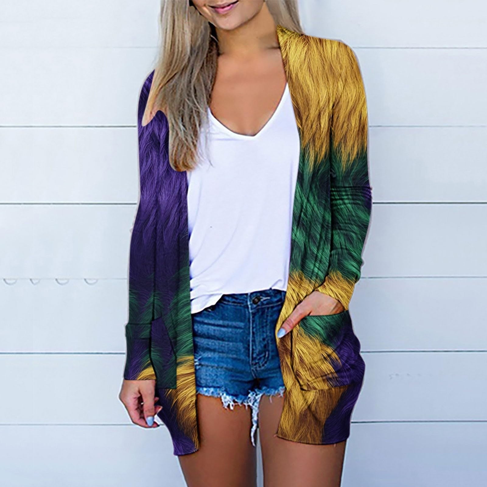 Doriano Women's Trendy and Comfortable Casual Long - Sleeve Cardigan ...