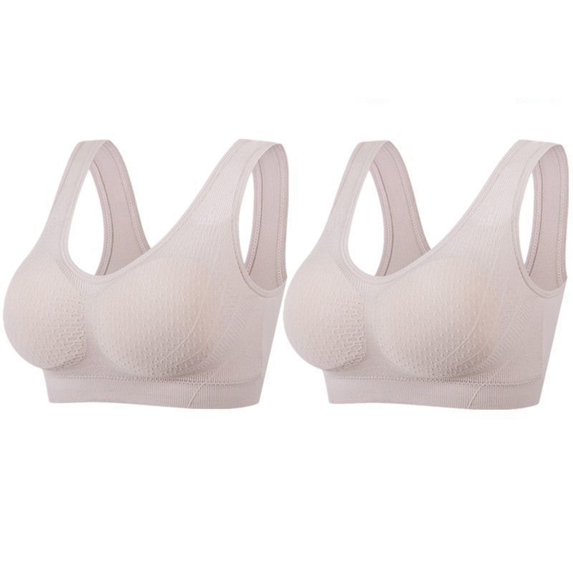 Dorinao 2Pcs Gathering Bra Comfortable Corset Front Alternating Side ...