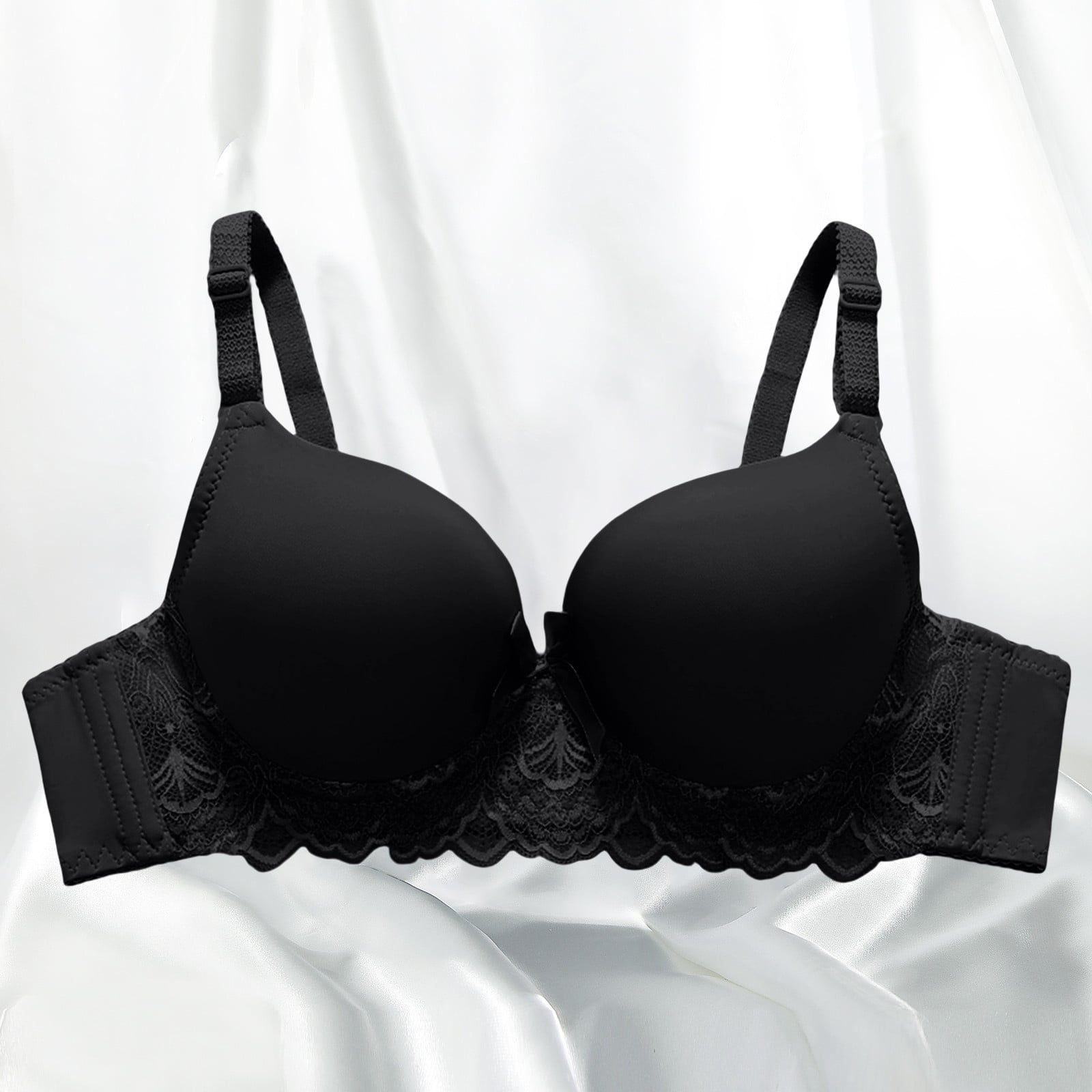 Dorinao Lace Adjusted Lingerie Women's Thickened Bra With Small Breast ...