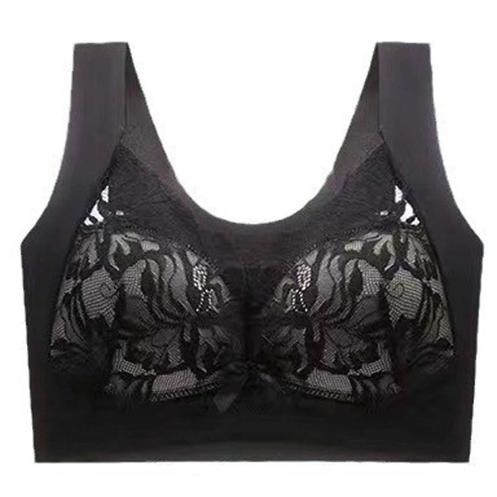 Dorinao Lightly Latex Lined Cup Wirefree Unpadded Full Coverage Plus ...