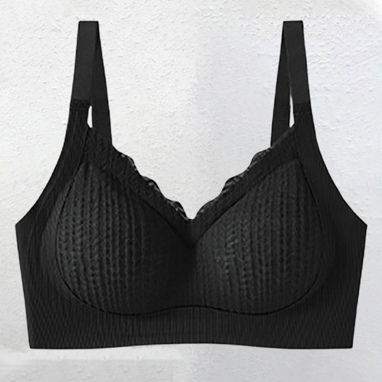 Dorinao Small Breast Push-Up Wireless Bra – Gathered Design for Natural ...
