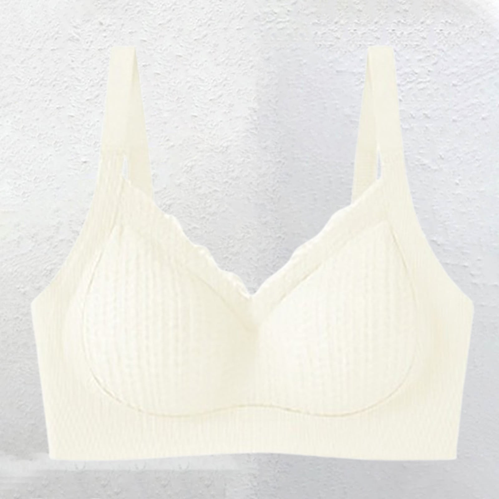 Dorinao Small Breast Push-Up Wireless Bra – Gathered Design for Natural ...
