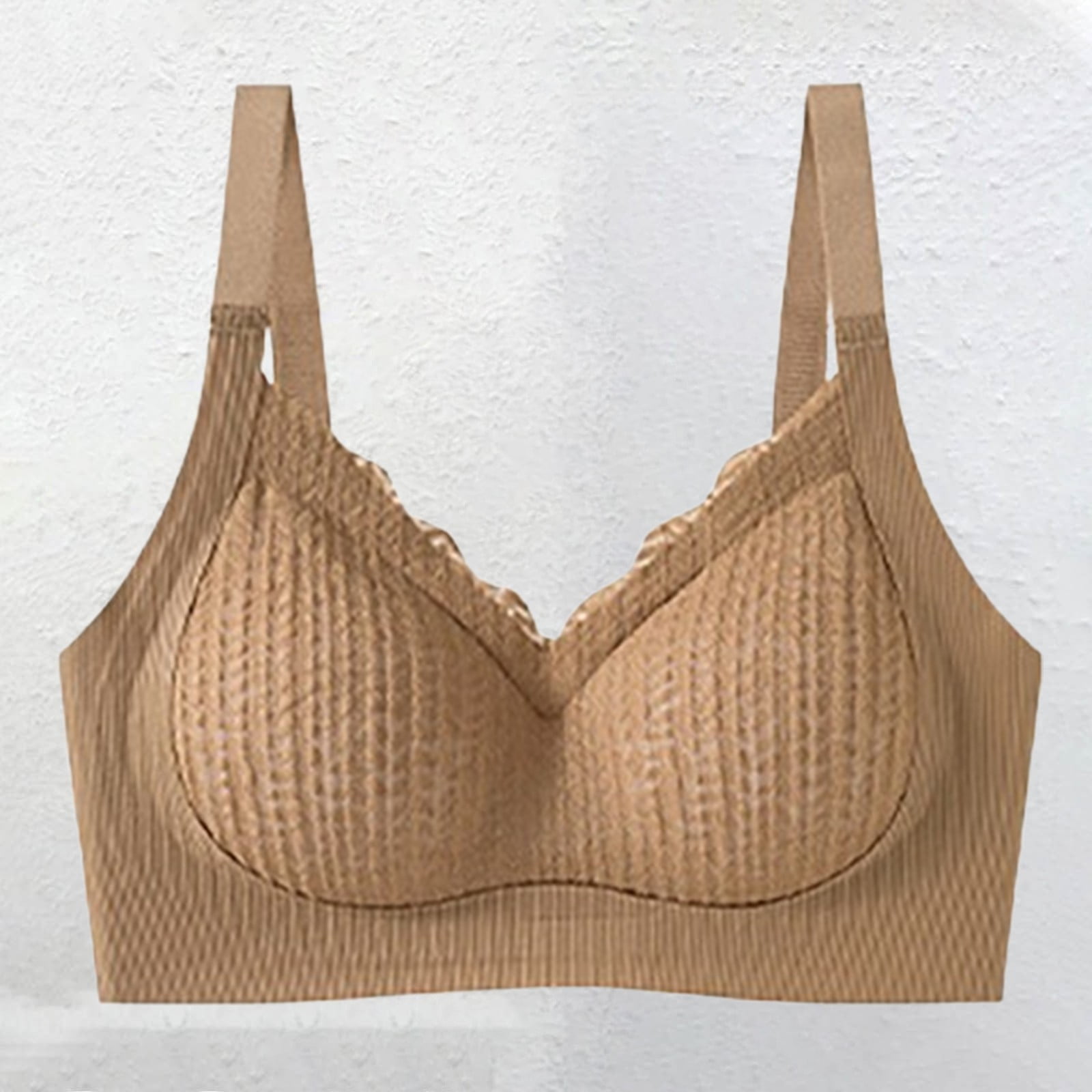 Dorinao Small Breast Push-Up Wireless Bra – Gathered Design for Natural ...