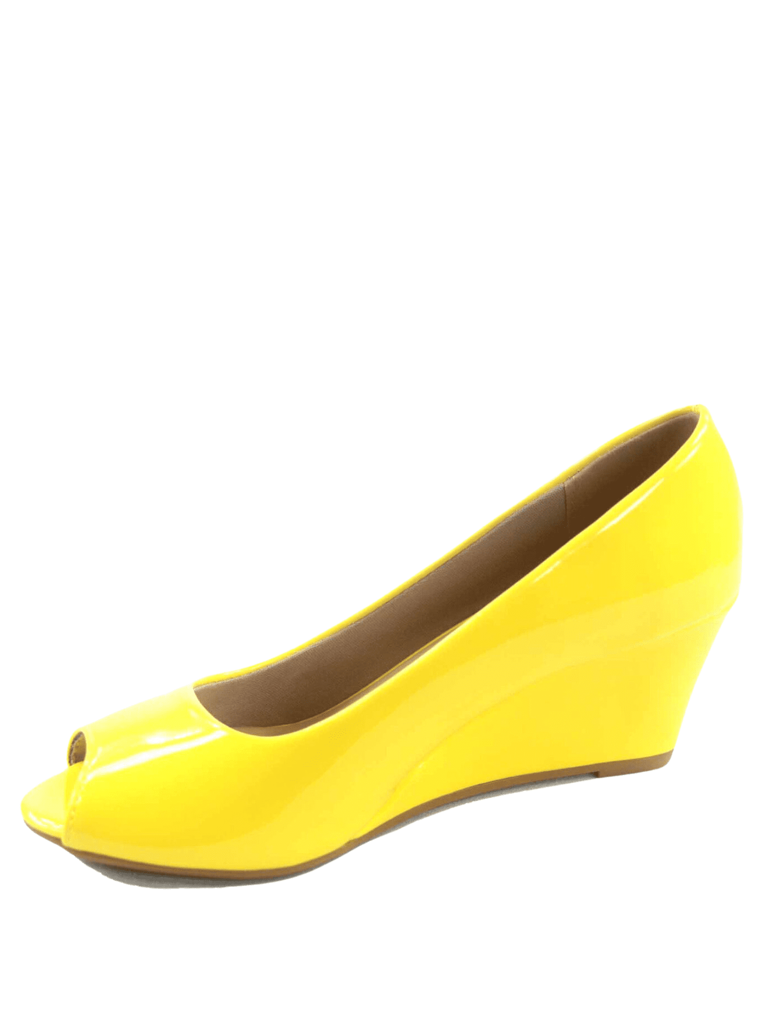 Doris 12 Womens Open Peep Toe Patent Wedge Heel Shoes