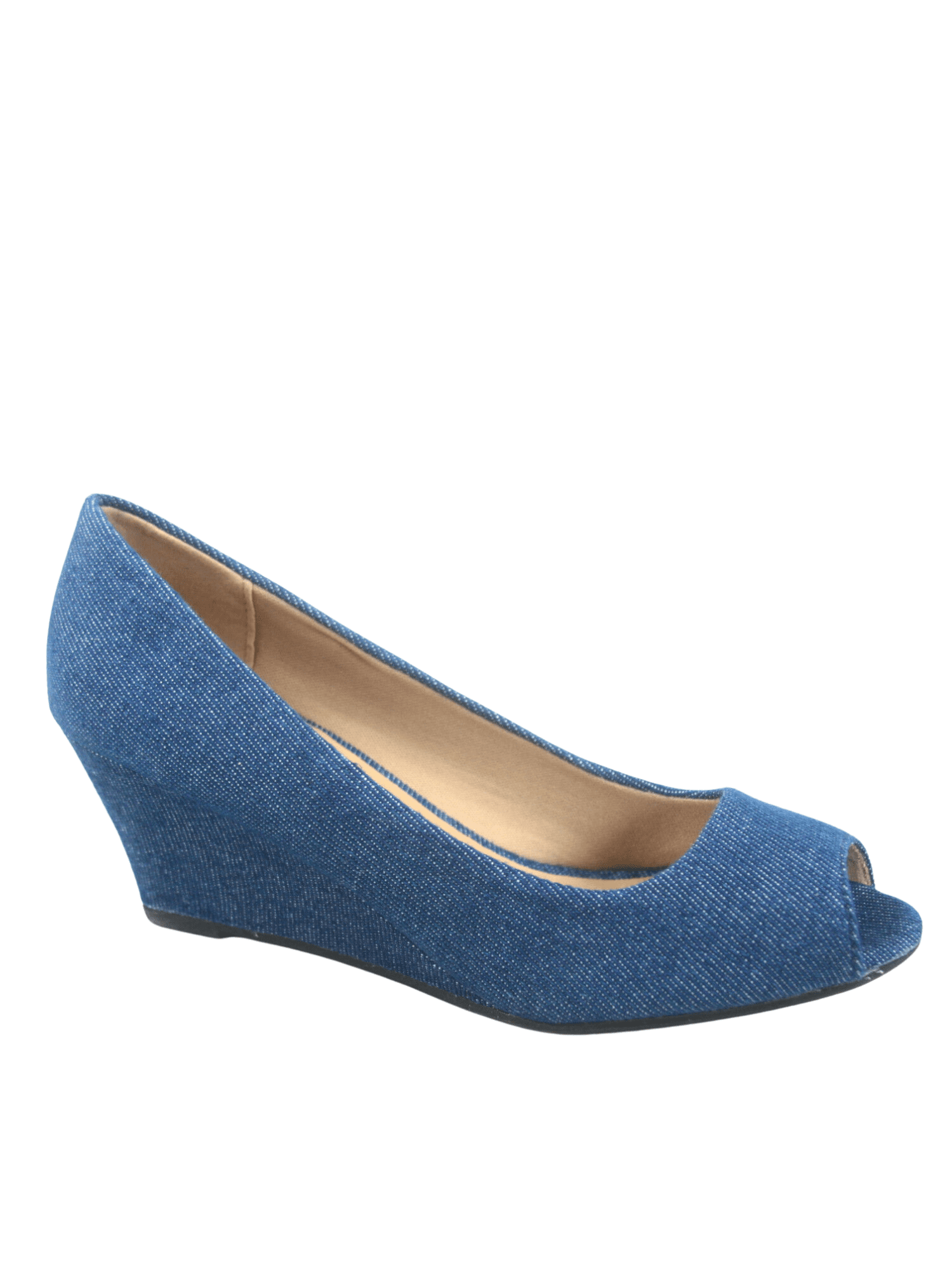 Doris-12 Women's Open Peep Toe Patent Wedge Heel Shoes - Walmart.com