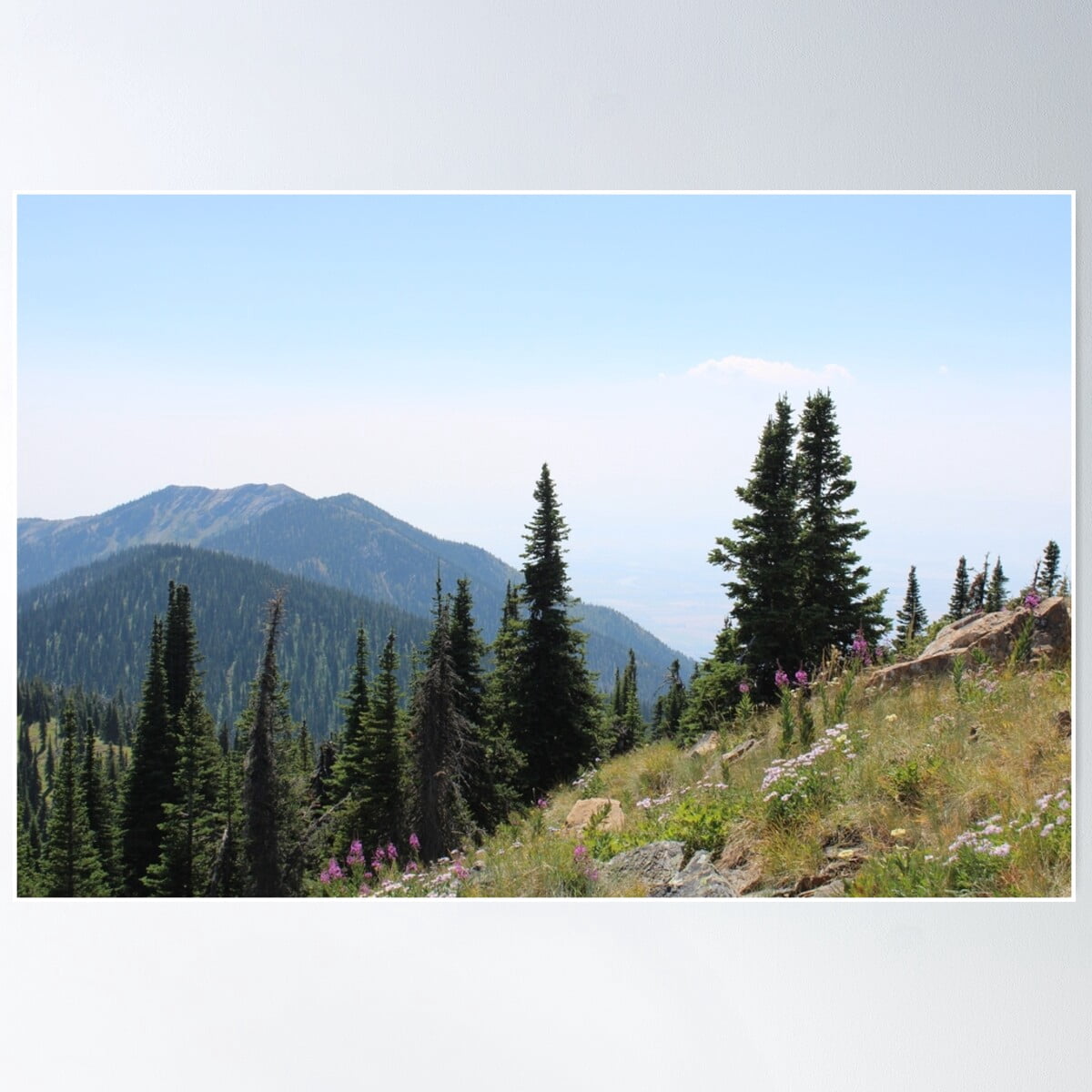 Doris Mountain, Montana (Summit Side) Poster Wall Art, Modern Wall ...