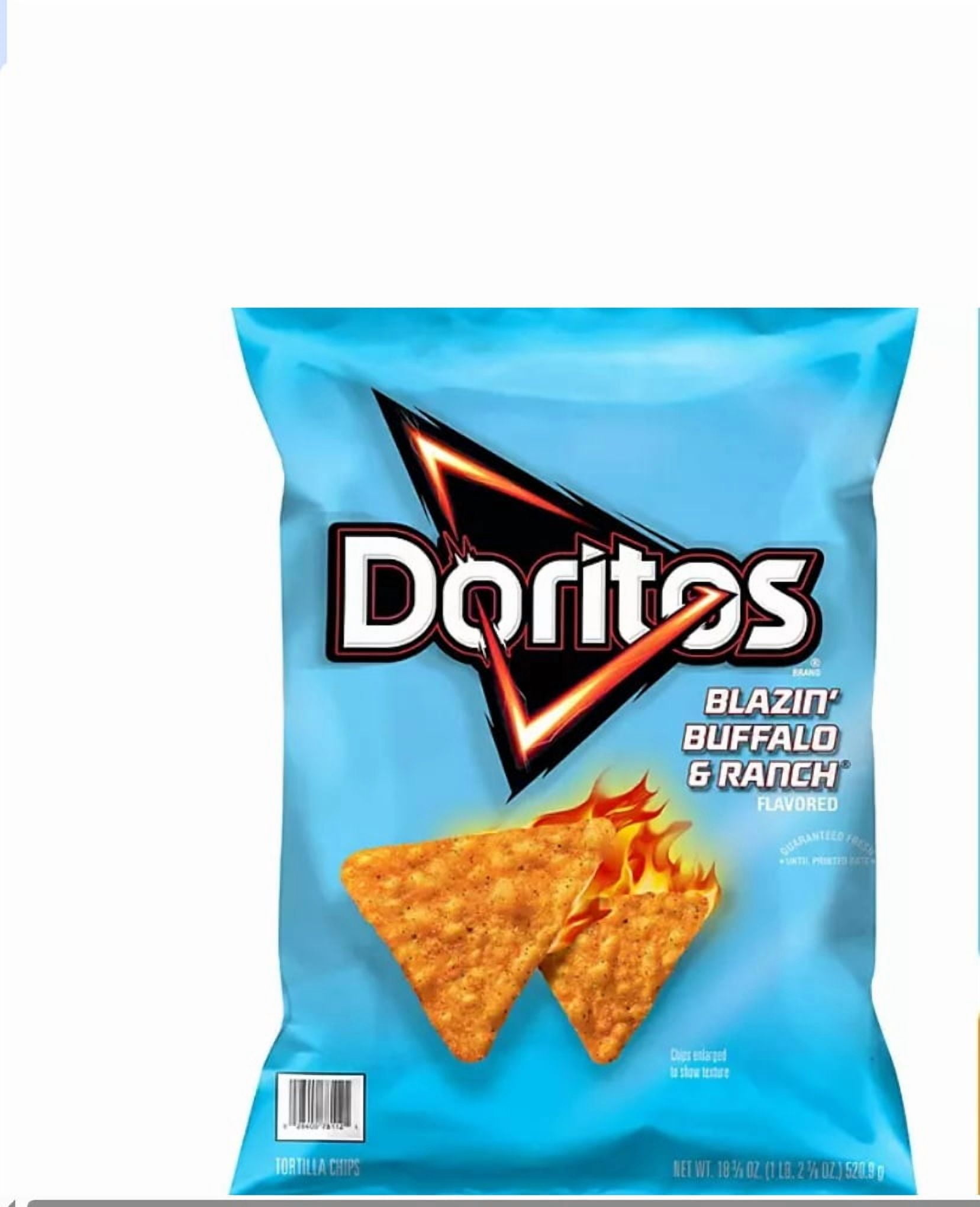Doritos 18 oz Crunchy Buffalo Ranch Tortilla Chips for Bold Snacking ...