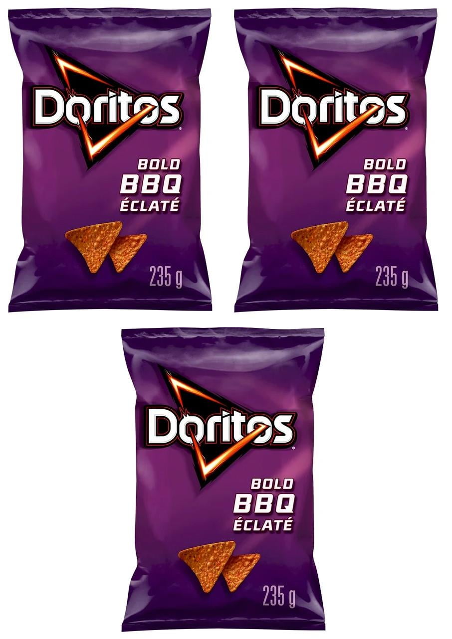 Doritos Bold BBQ Flavoured Tortilla Chips, 235g (3 Pack) - Walmart.com