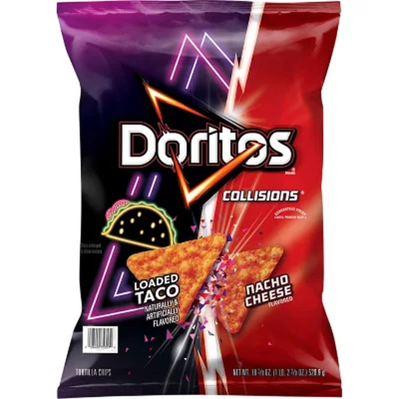 Doritos Collisions Nacho Cheese And Loaded Taco Tortilla Chips 18375 Oz