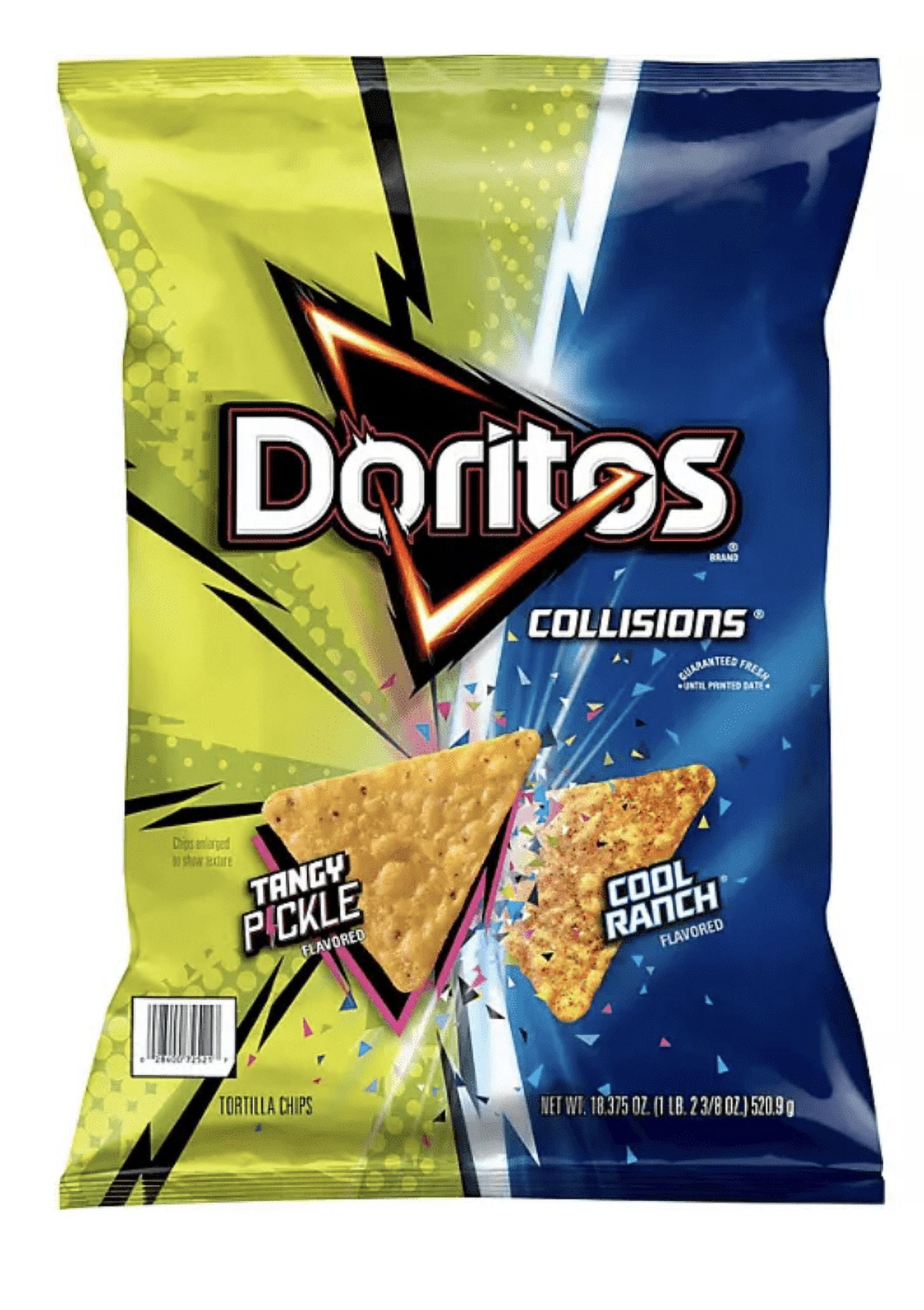 Doritos Collisions Tortilla Chips Cool Ranch and Tangy Pickle (18.375 ...