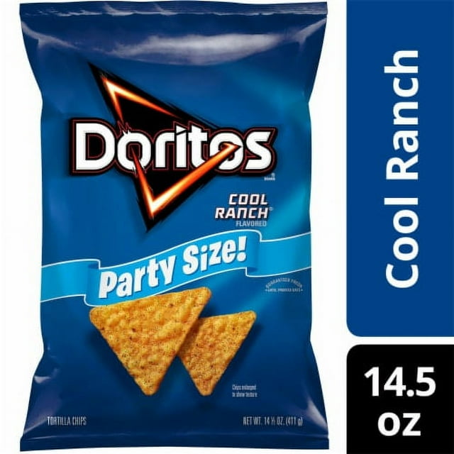 Doritos Cool Ranch Flavored Tortilla Chips Party Size 14.5 oz ...