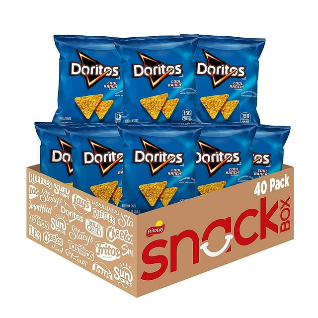 Doritos Cool Ranch Tortilla Chips, Grab & Go, Perfect for School, 1 oz ...