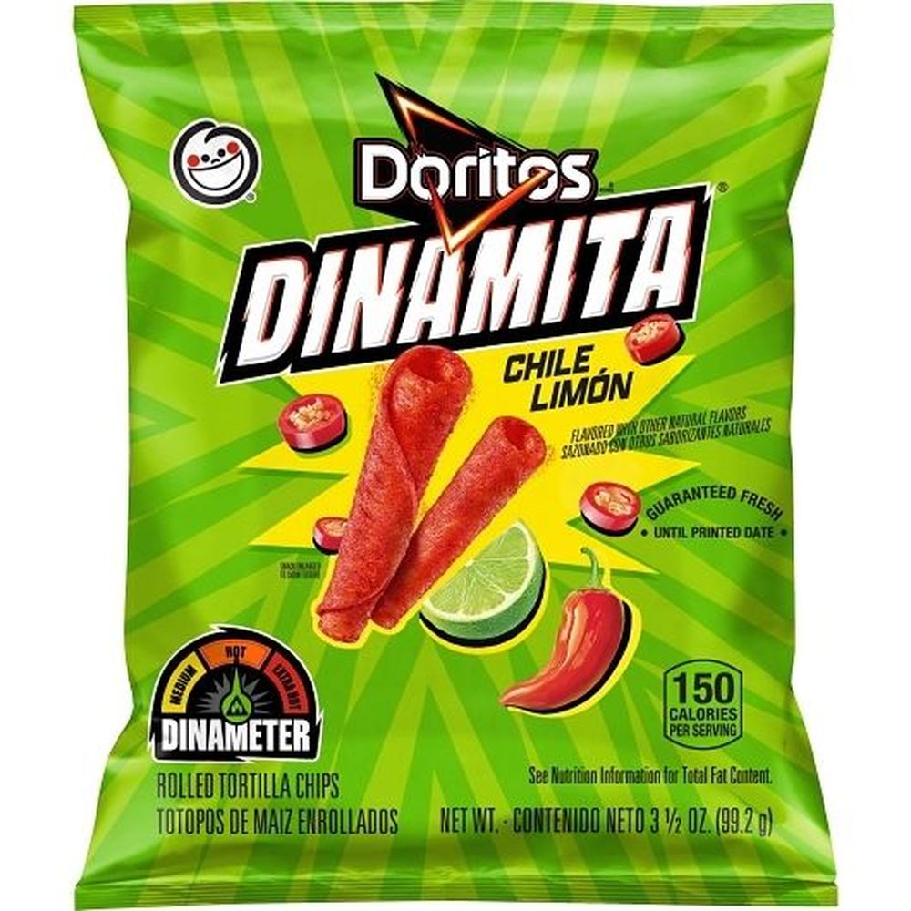 Doritos Dinamita Chile Limón Rolled Tortilla Chips – 32 Count Pack – 3. ...