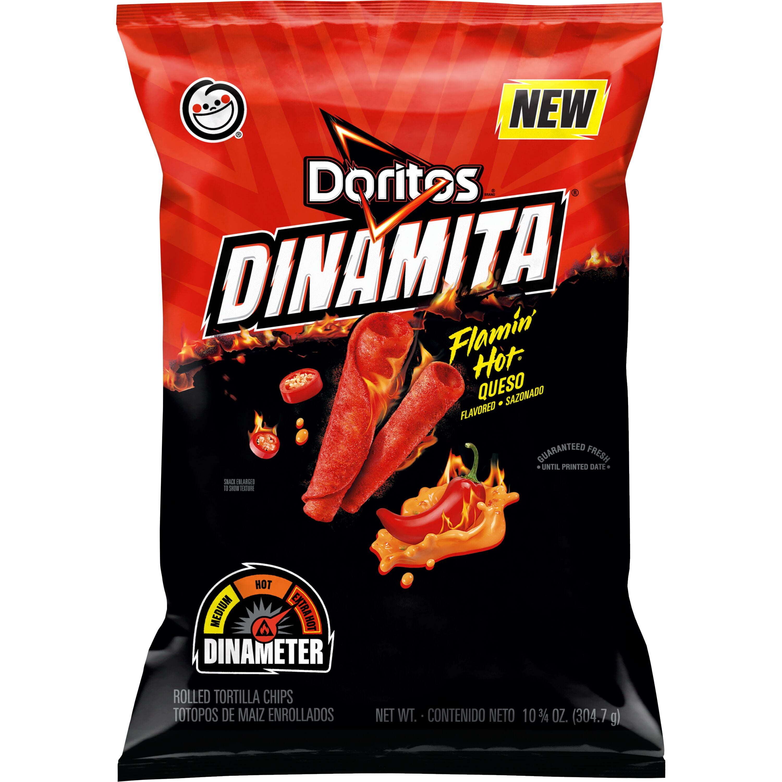 Doritos Dinamita Flamin Hot Queso, 10.75 oz Bag, Single Pack - Walmart.com