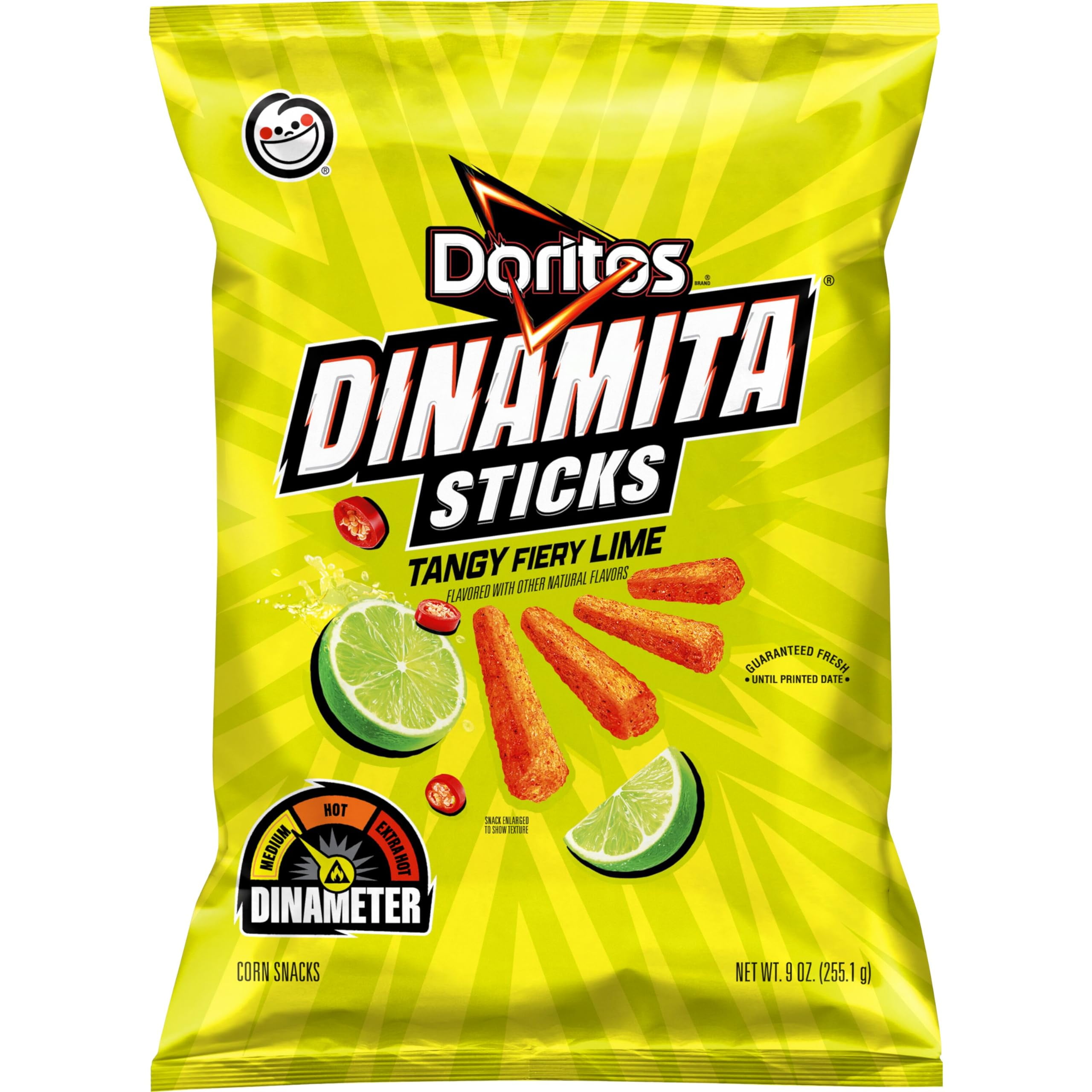 Doritos Dinamita Sticks Tangy Fiery Lime, 9Oz - Walmart.com