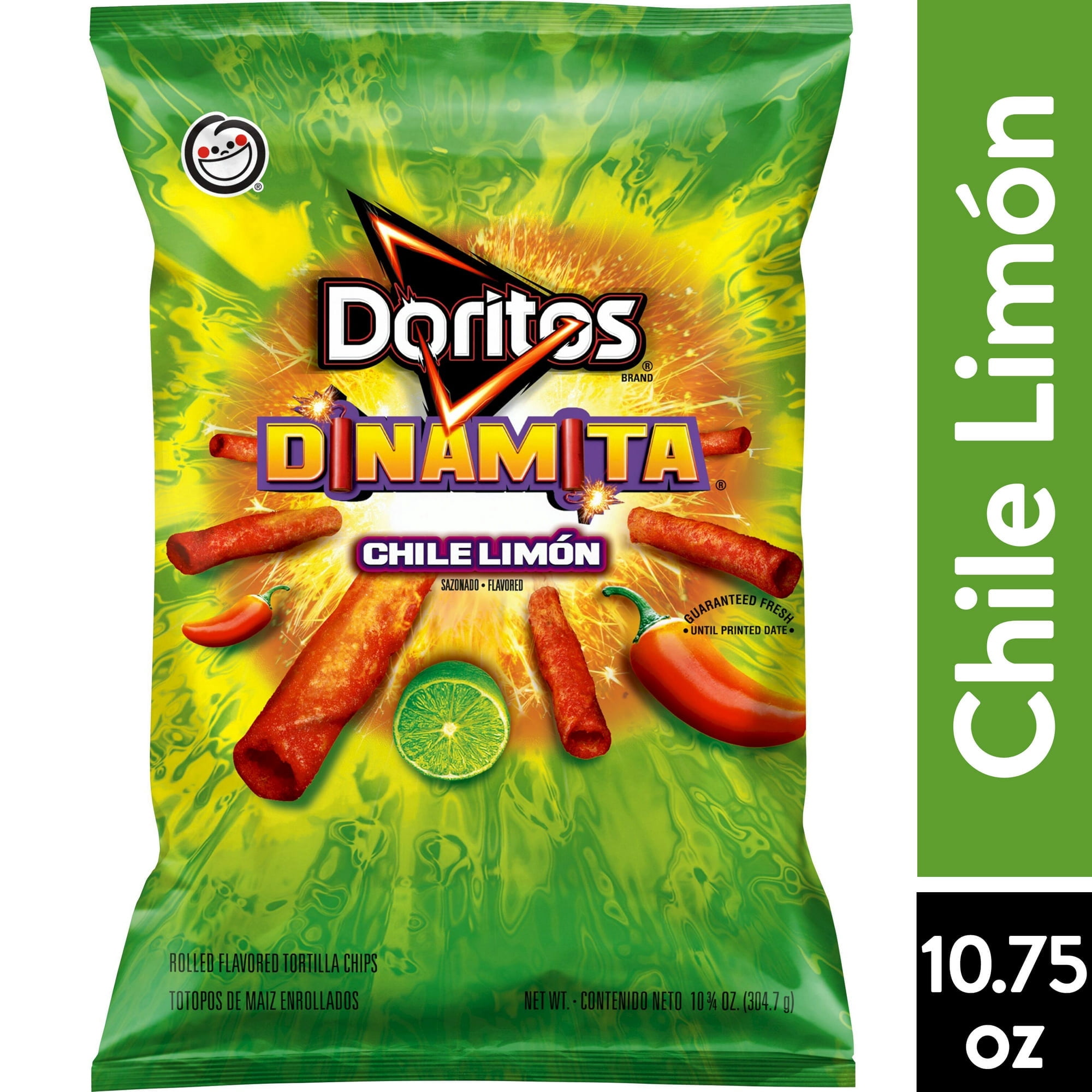 Pack of 2 Doritos Dinamita Tortilla Chips Chile Limon, 10.75 oz ...