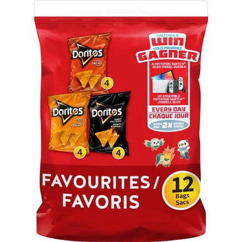 Doritos Favorites Variety Pack, Nacho Cheese, Zesty Cheese, Sweet Chili ...