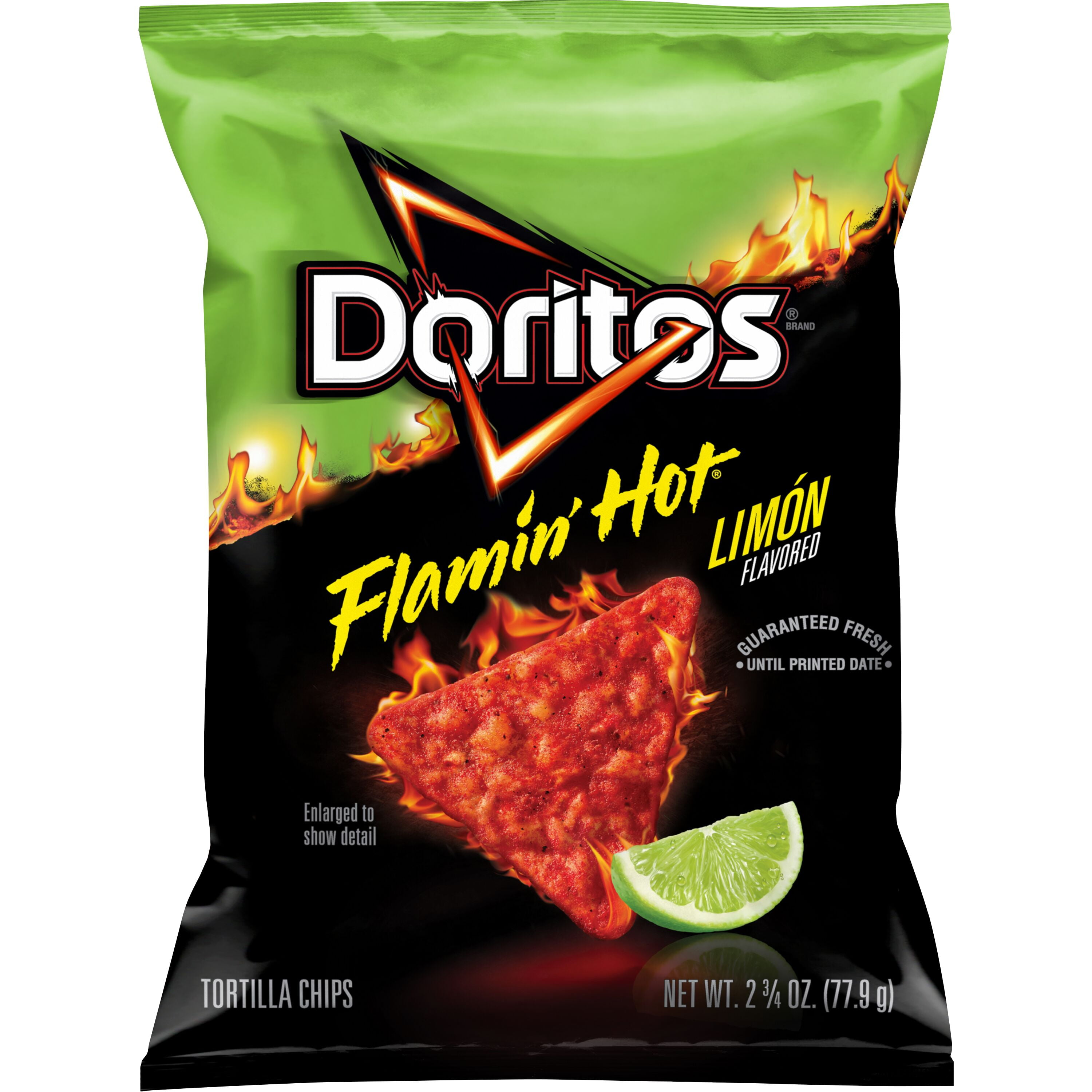 Doritos Flamin' Hot Limon Flavored Tortilla Chips Snack Chips, 2.75 oz ...