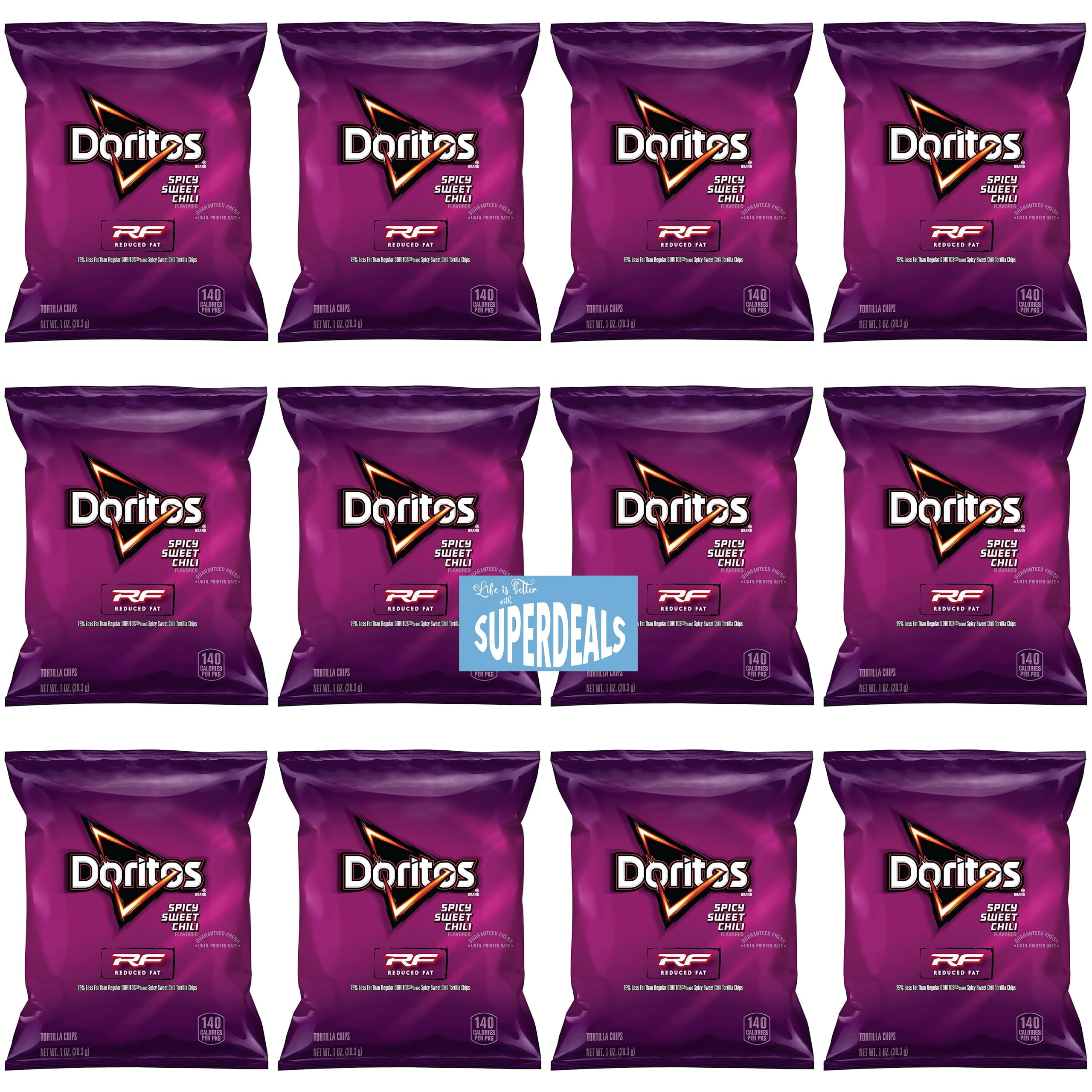 Doritos Flavored Tortilla Chips, Spicy Sweet Chili, Reduced Fat,1 Ounce ...