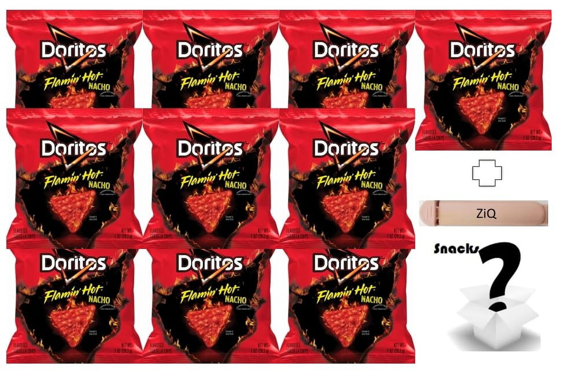 Doritos Flavored Tortilla Chips, XEF1 Flamin' Hot Nacho, 1 Bulk Snacks ...