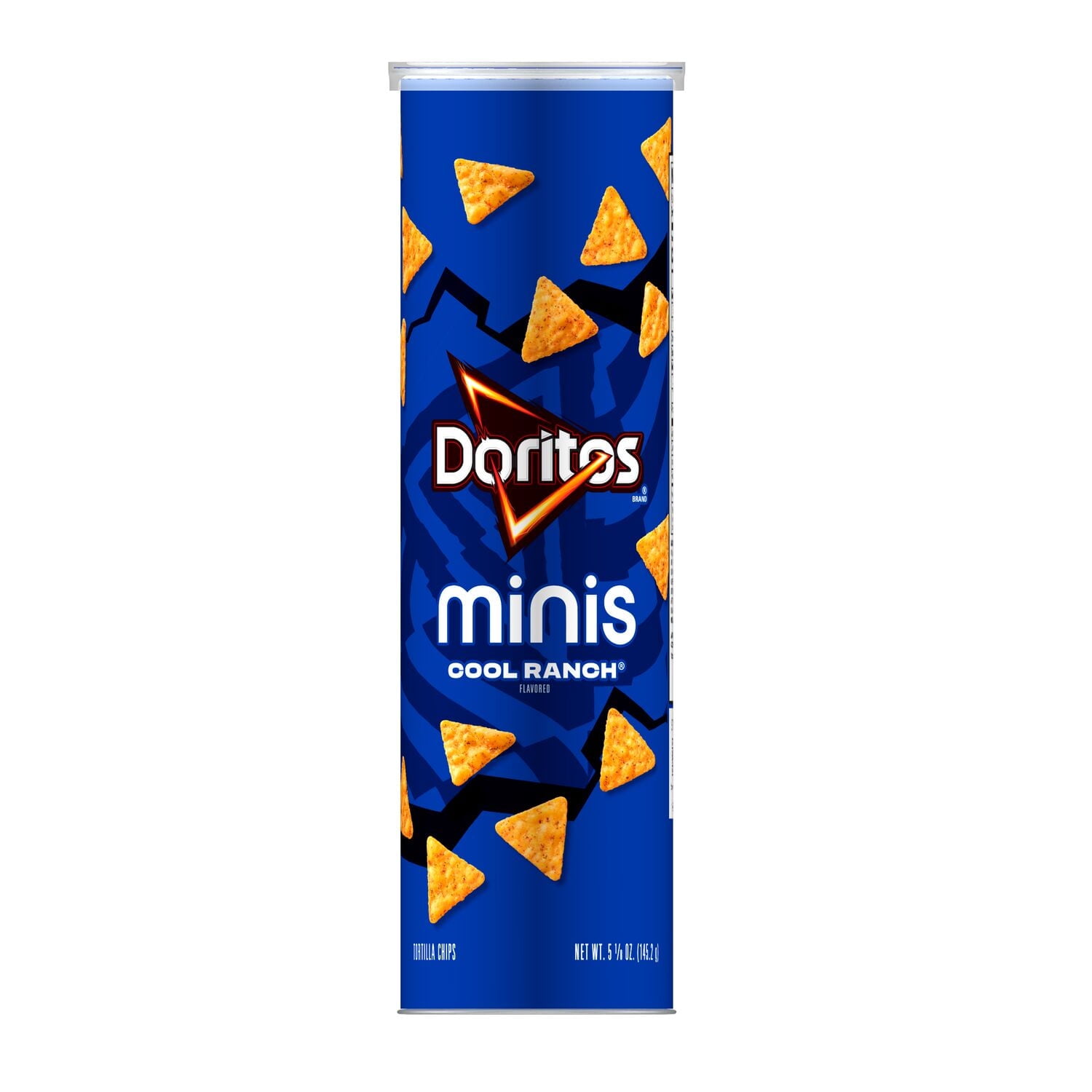 Doritos Minis, Cool Ranch Flavored Snack Chips Canister, 5.125 oz (Pack ...