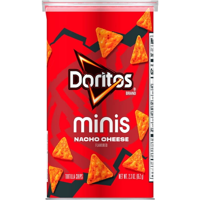 Doritos Minis Nacho Cheese Flavored Tortilla Chips Single Serve ...