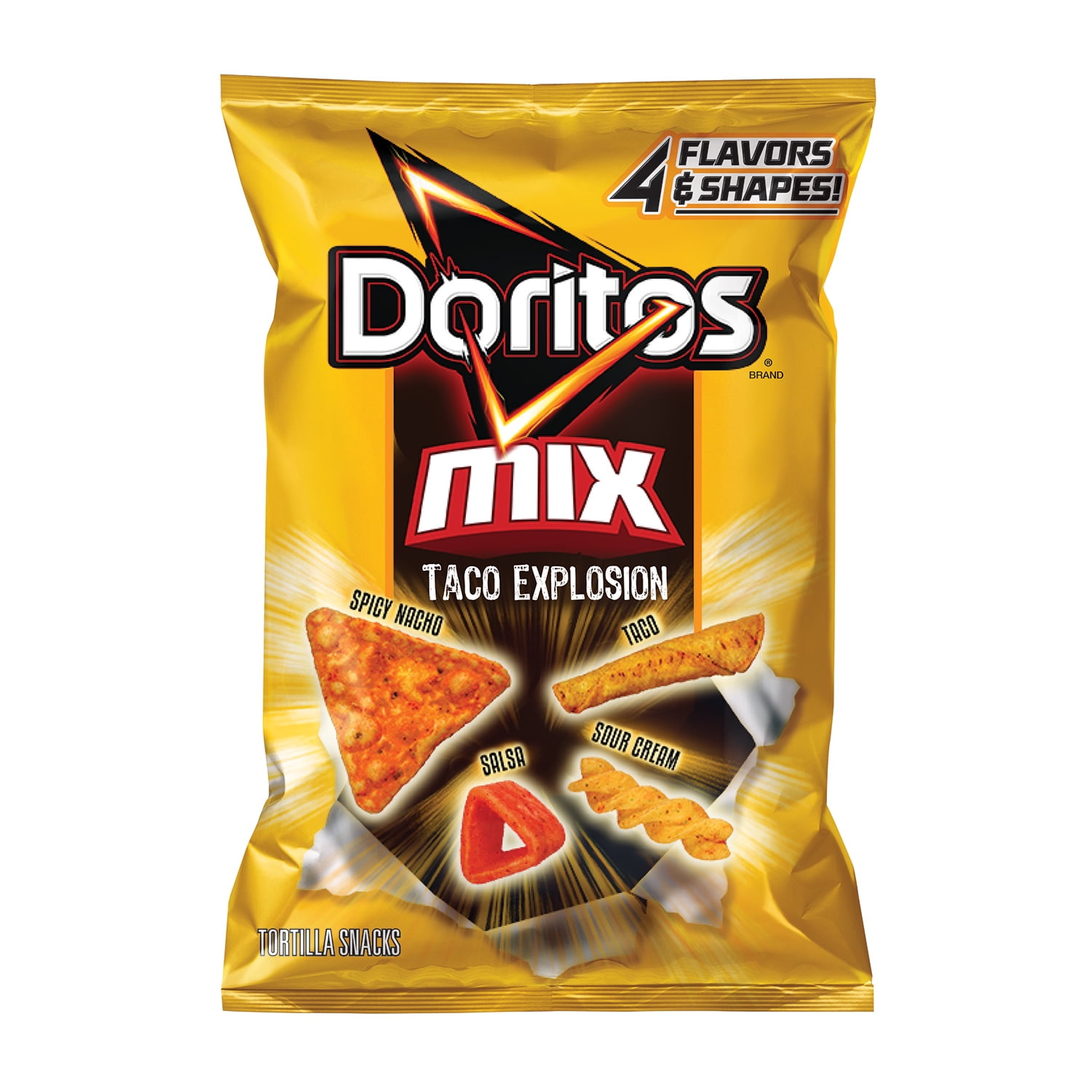 Doritos Mix Taco Explosion Tortilla Snacks 3 oz. Bag - Walmart.com