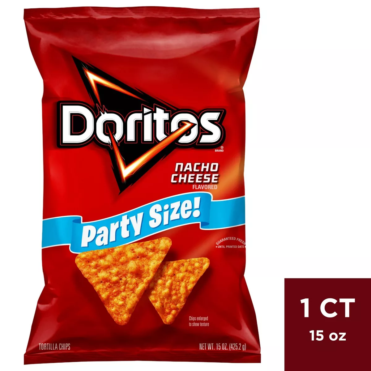 Doritos Nacho Cheese Flavor Party Size Tortilla Chips - 14.5oz ...