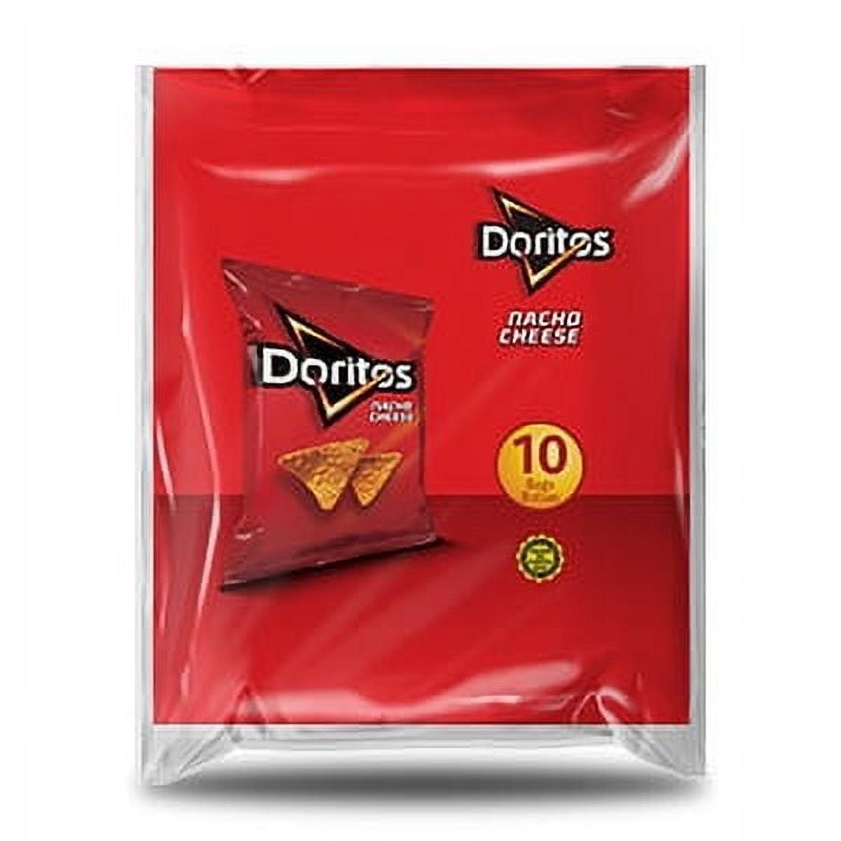 Doritos Nacho Cheese Flavor Tortilla Snack Chips, Bags, 10 count ...