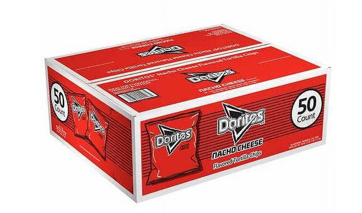 Doritos Nacho Cheese Tortilla Chips, 1 oz Snack Bag, 50/Carton ...