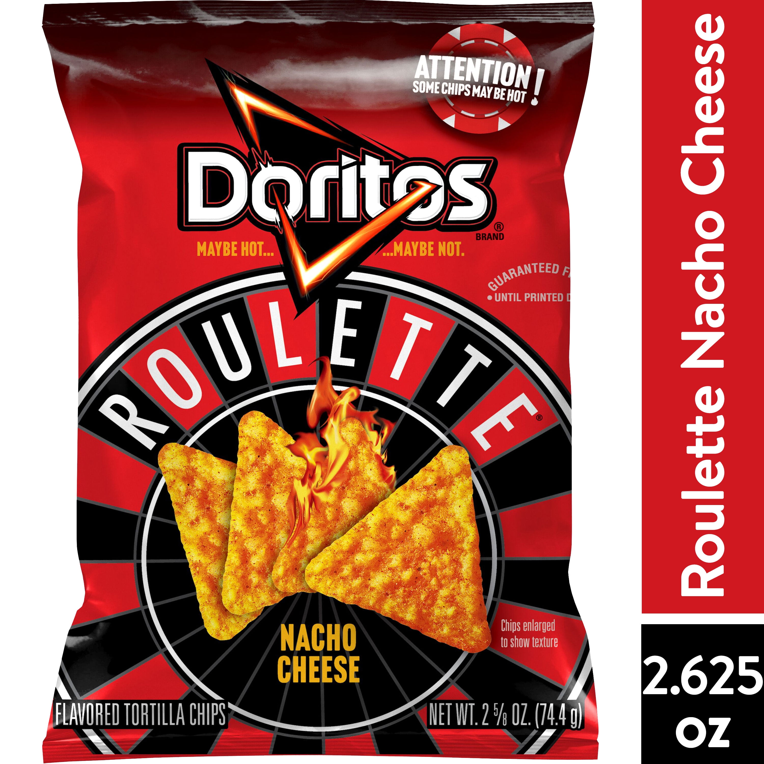 Doritos Roulette Nacho Cheese Flavored Tortilla Chips Snack Chips, 2 ...