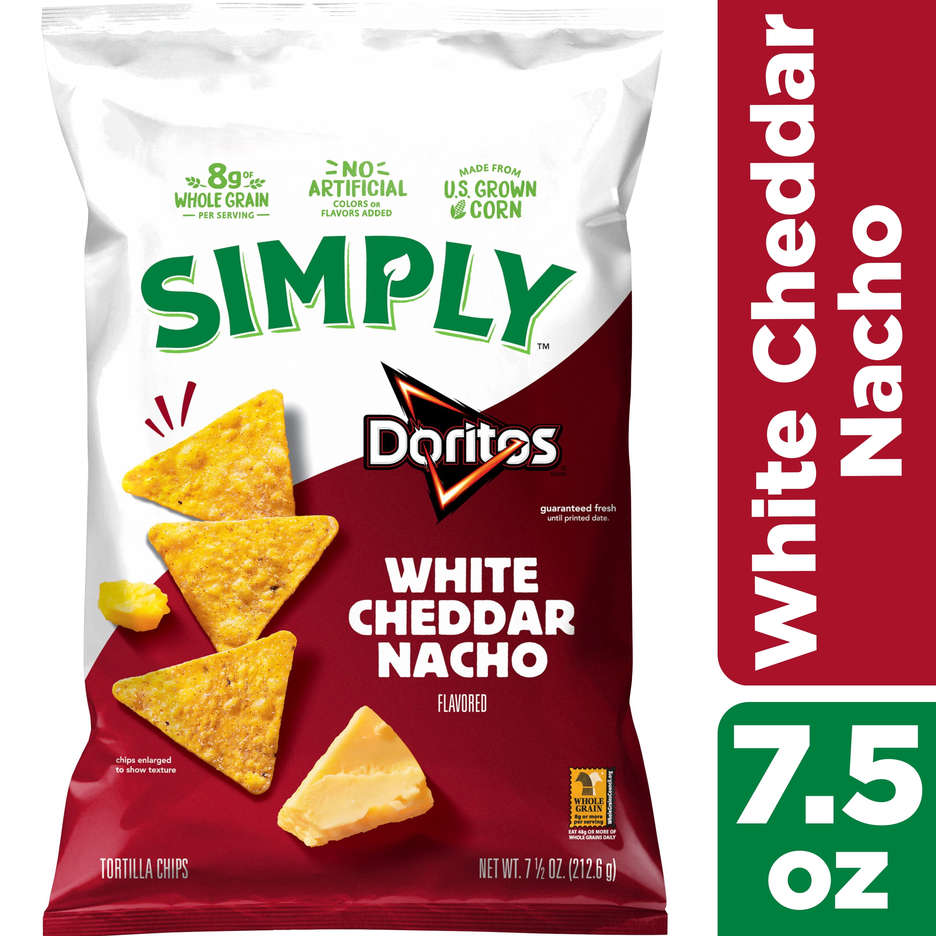 Doritos Simply Organic White Cheddar Flavored Tortilla Chips, 7.5 oz ...