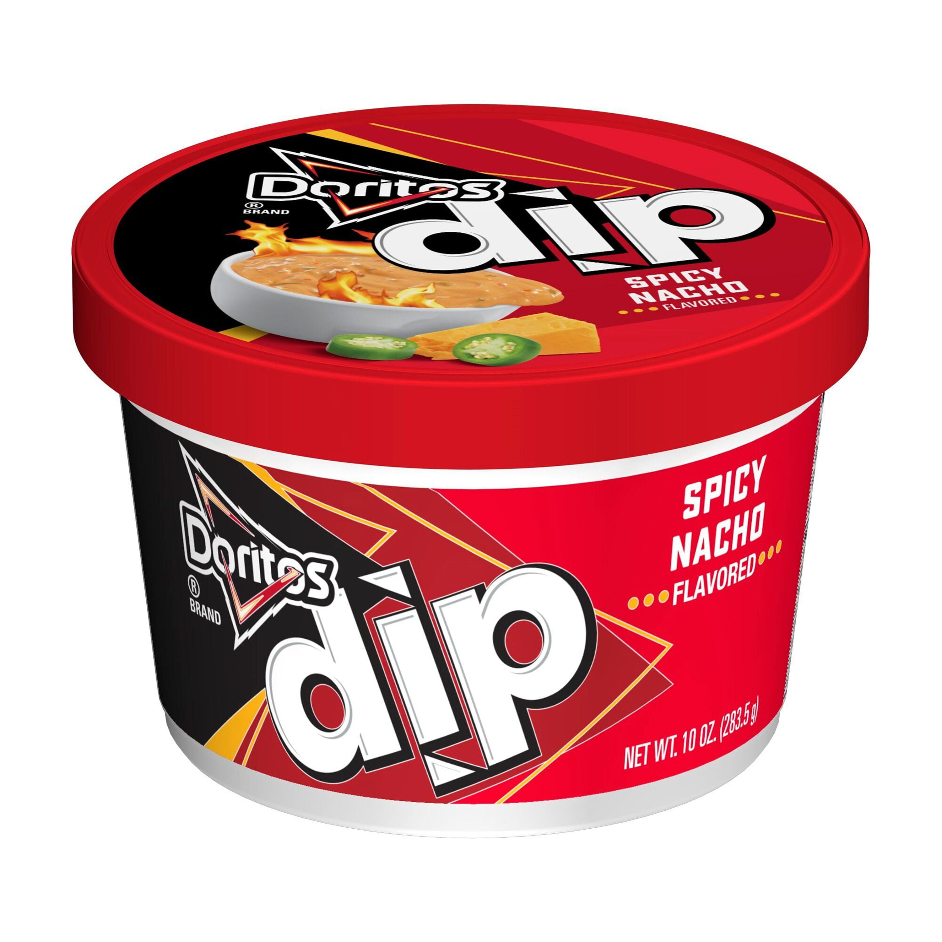 Doritos Spicy Nacho Flavored Dip, 10 oz Cup - Bold Flavor for Chips ...