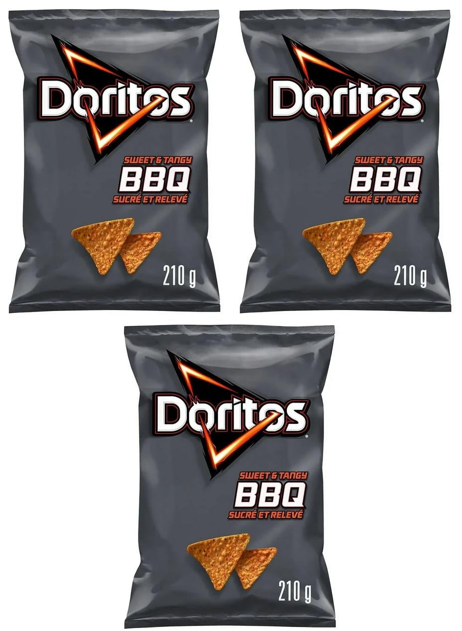 Doritos Sweet & Tangy BBQ Tortilla Chips, 210g (3 Pack) - Walmart.com