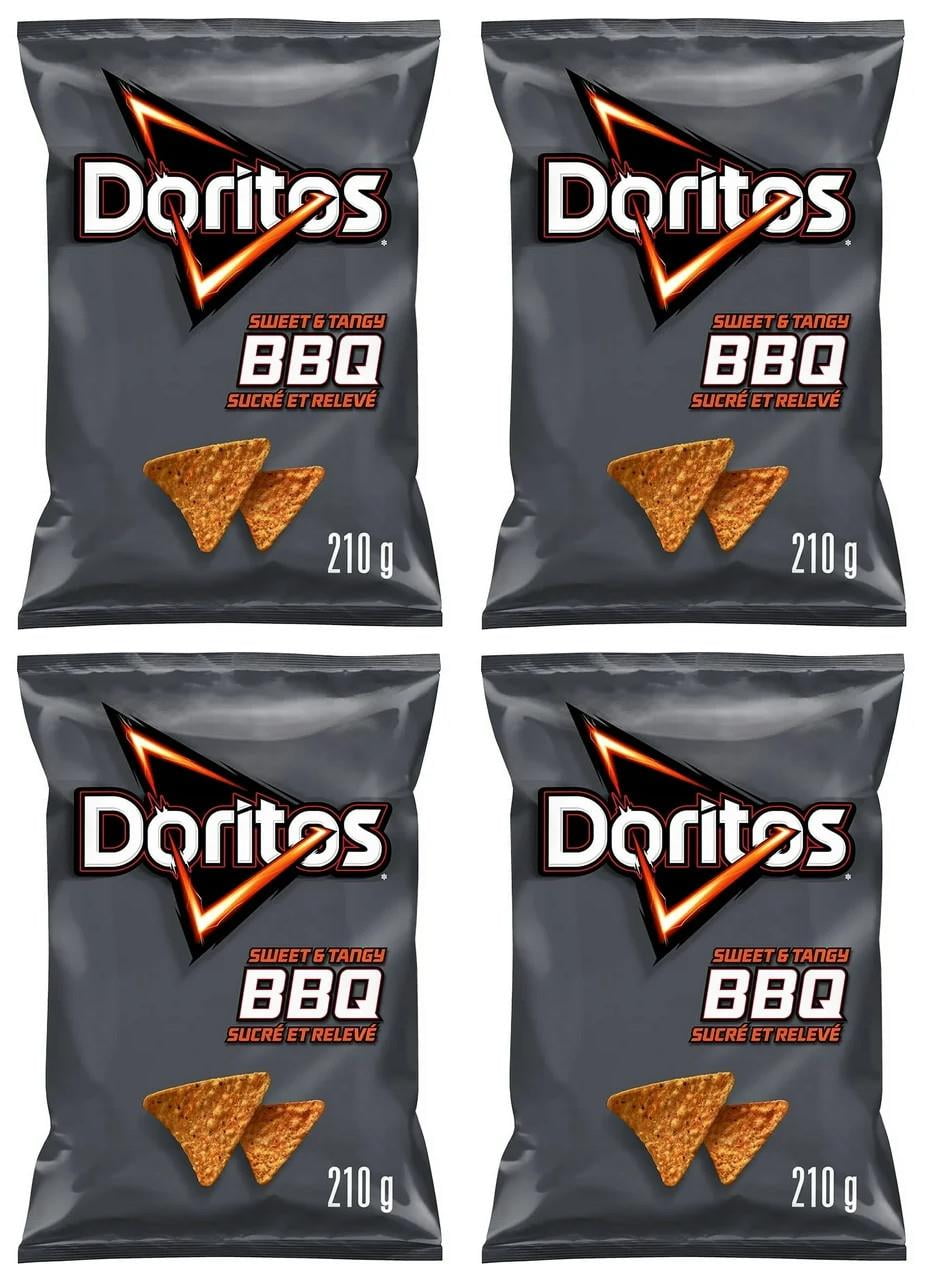 Doritos Sweet & Tangy BBQ Tortilla Chips, 210g (4 Pack) - Walmart.com