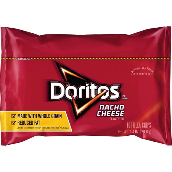 Doritos Top N Go Nacho Cheese Tortilla Chips, Walking Taco Snack, 1.4oz ...