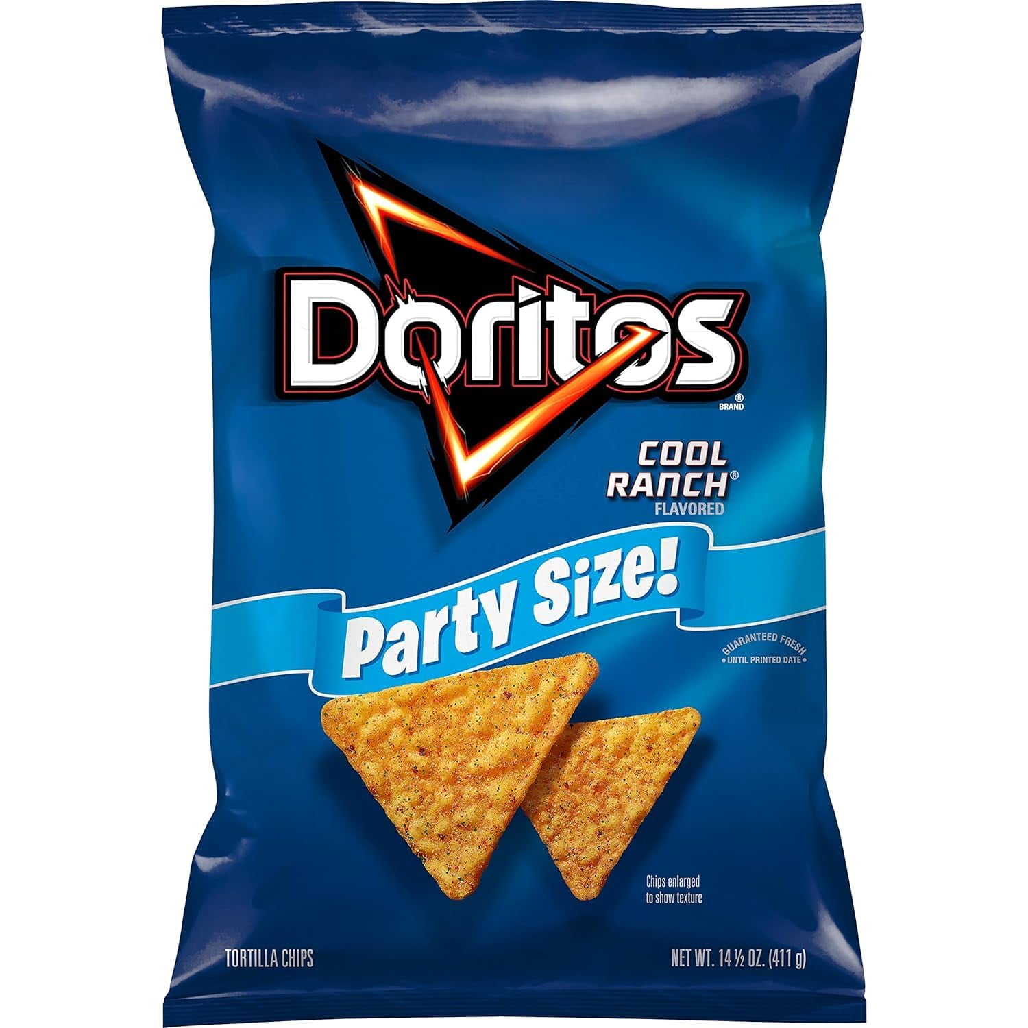 Doritos Tortilla Chips Cool Ranch Flavored Snack, Party Size, 14.5oz ...