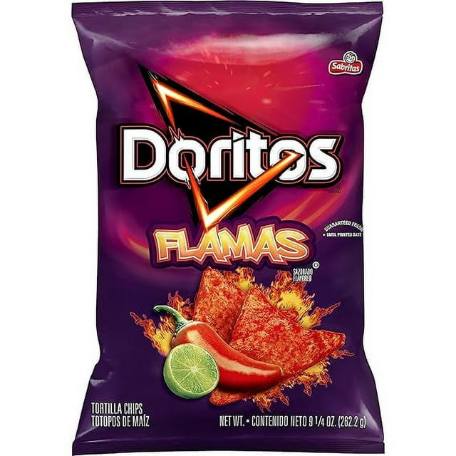 Doritos Tortilla Chips Flamas Cheddar Cheese, 9.25 Oz - Walmart.com